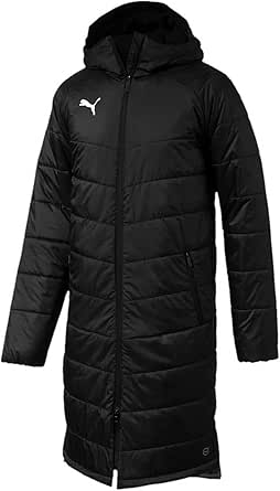 Puma Men's LIGA Sideline Bench Jacket Long Track Black White, 2X-Large ...