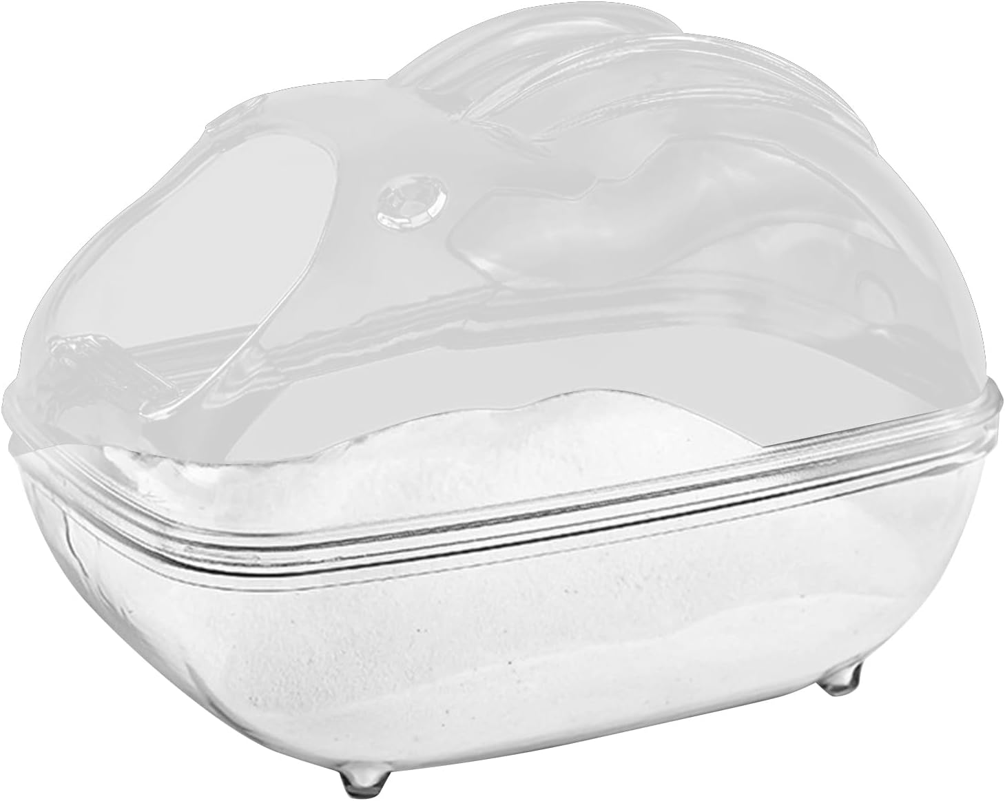 Hamster Sand Bath Container - Small Pet Sand Bath, Gerbil Dust Bath Box ...