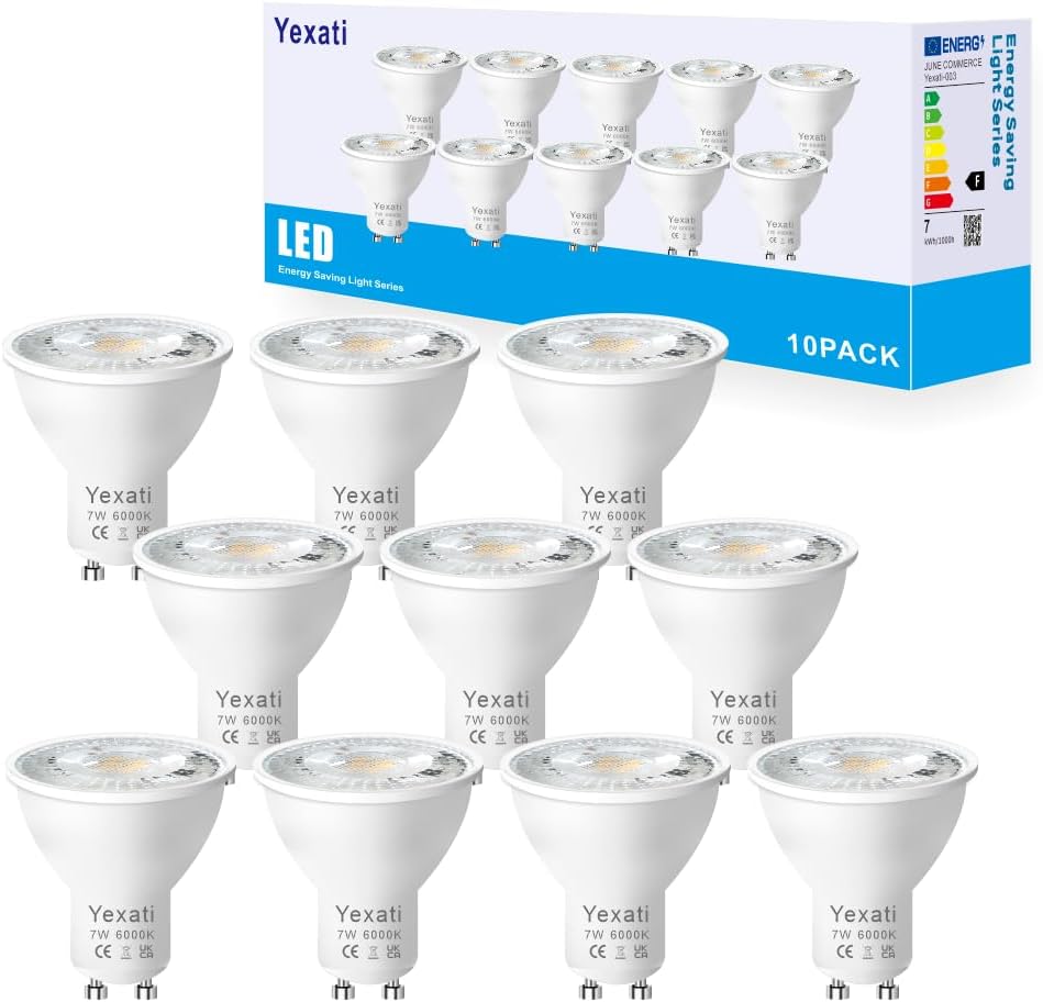 LAP GU10 LED Light Bulb 345lm 5W 10 Pack : Amazon.co.uk: Lighting