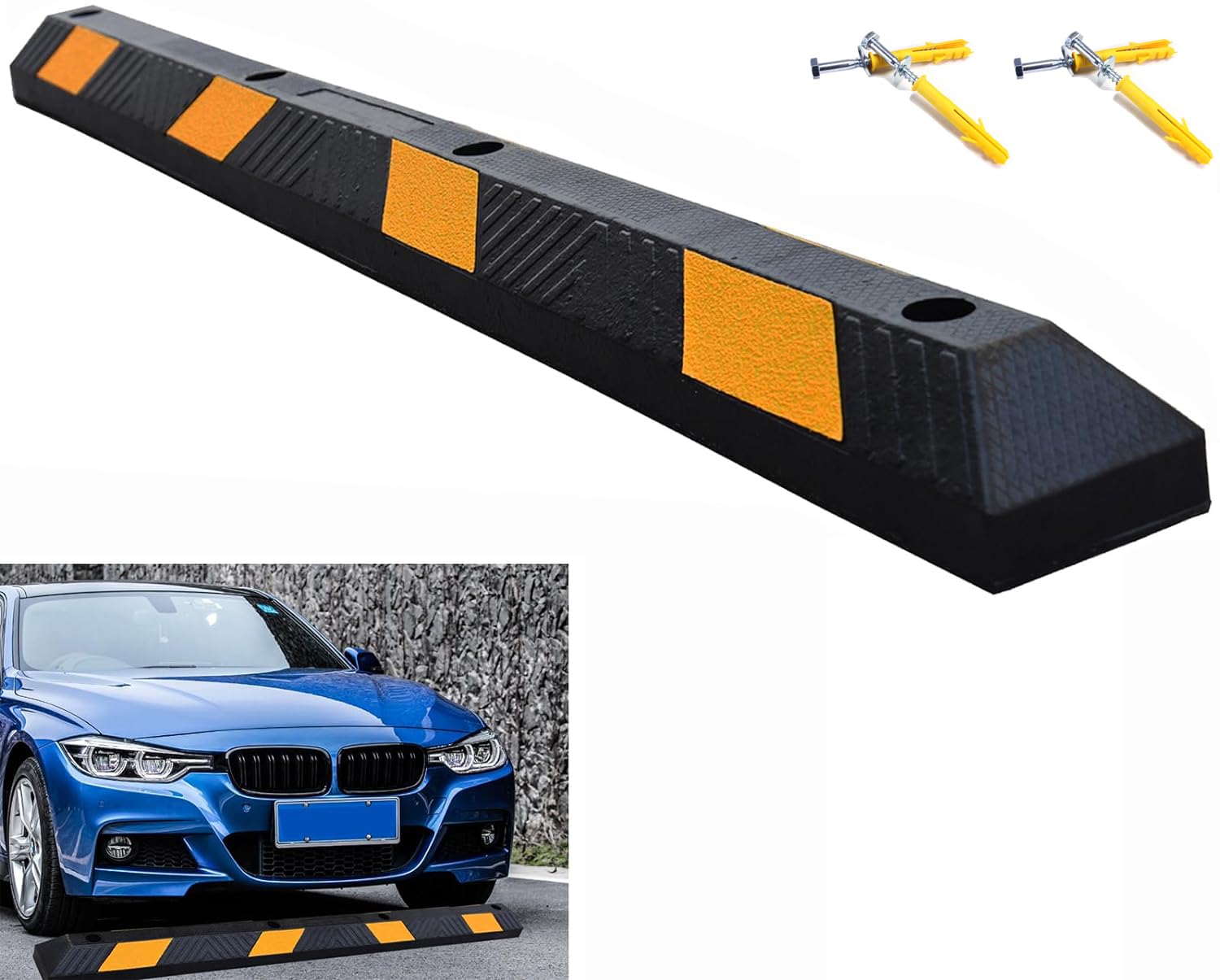 Amazon.com: BESEA 1pcs Curb Parking Stoppers for Garage Bumpers Parking ...