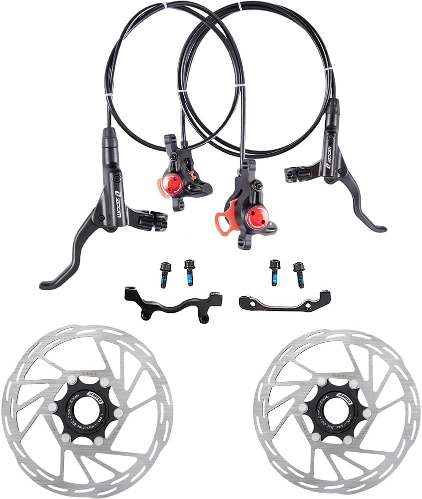 Amazon.com : BUCKLOS MTB Hydraulic Disc Brakes,Left Front 800mm Right Rear 1450mm Hydraulic ...