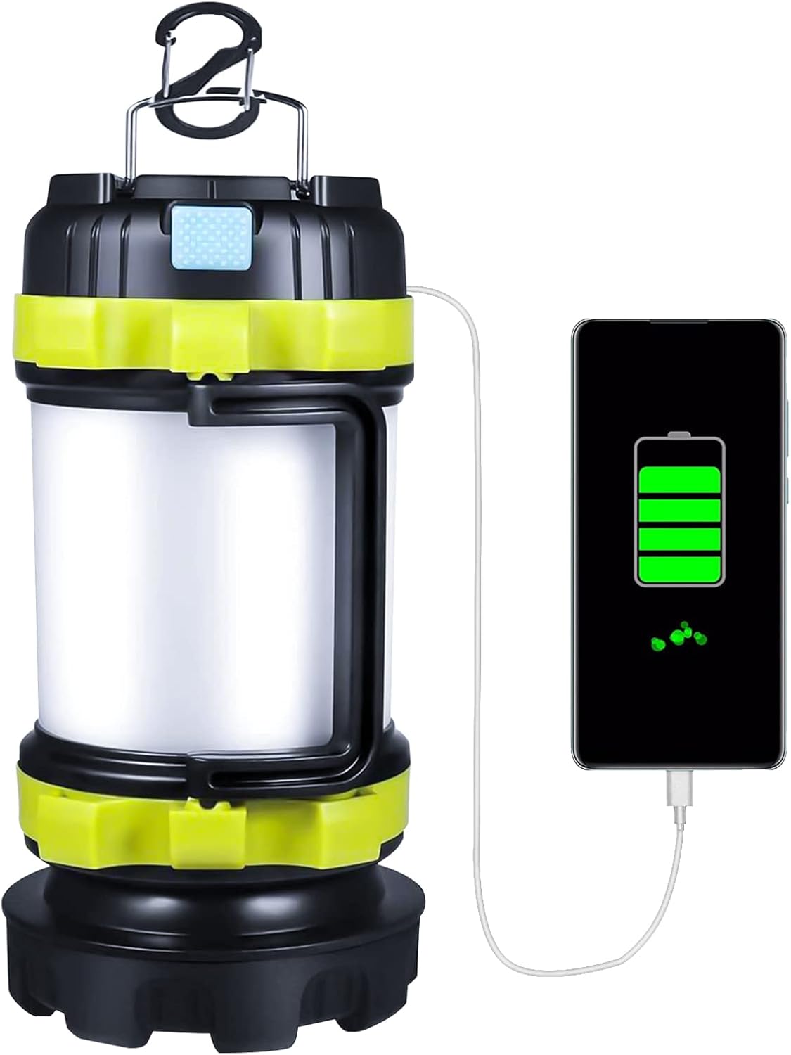 Lanterne Led Rechargeable avec Poignée, 1000 Lumens 4000mAh Lampe ...