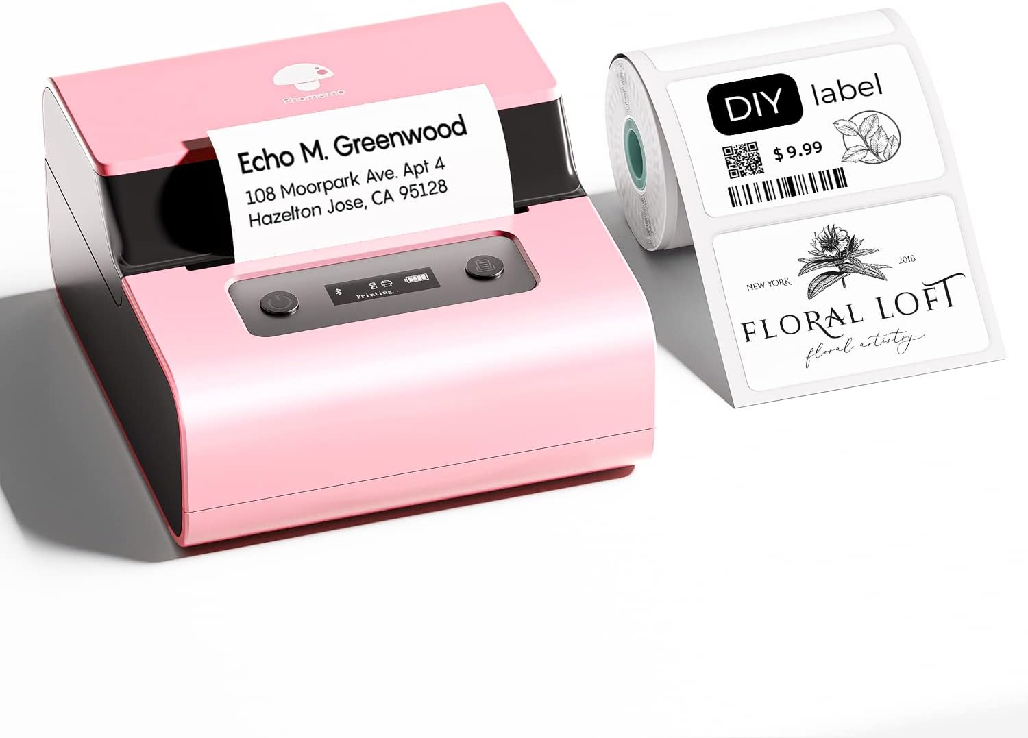 Phomemo M221 Label Printer, 3 Inch Bluetooth Label Maker Machine ...