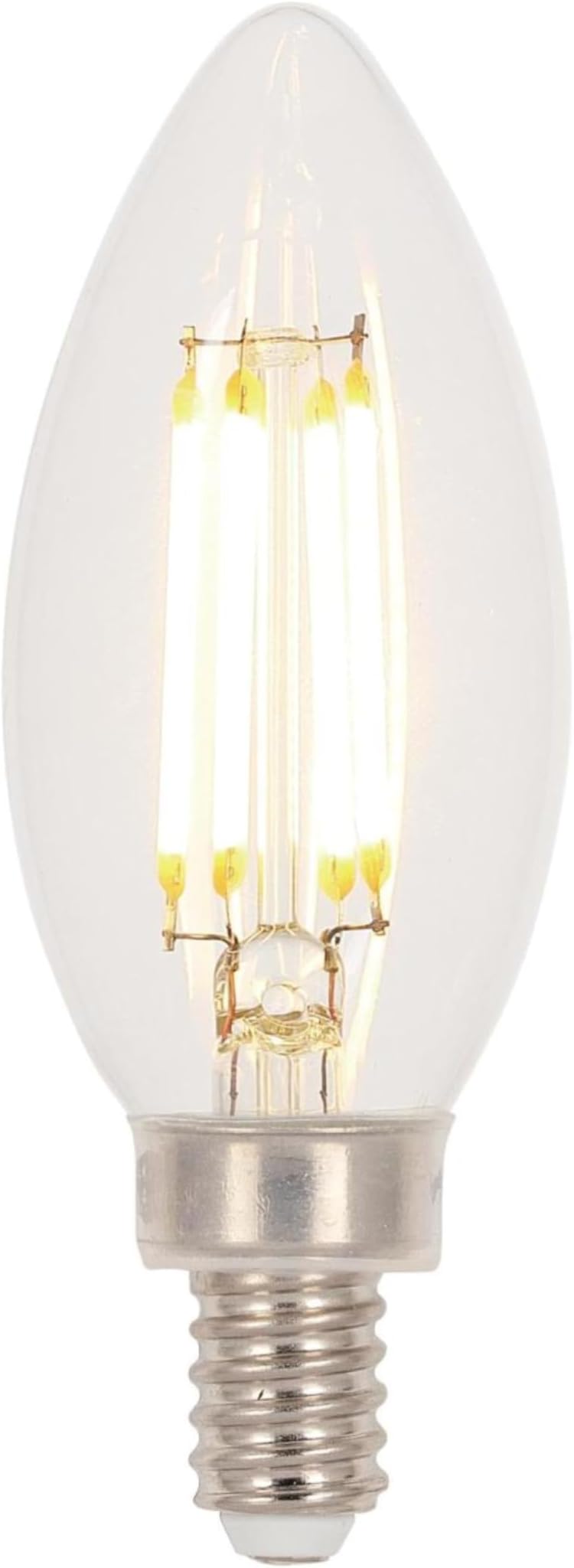 PANLAVIE LED 40 Watt Chandelier Bulbs Standard Base Frosted Bulbs ...