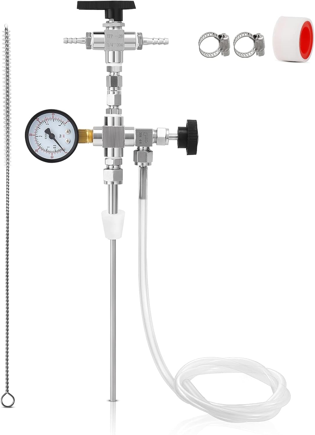 Amazon.com: Hgkeke Counter Pressure Bottle Filler Stainless Steel ...