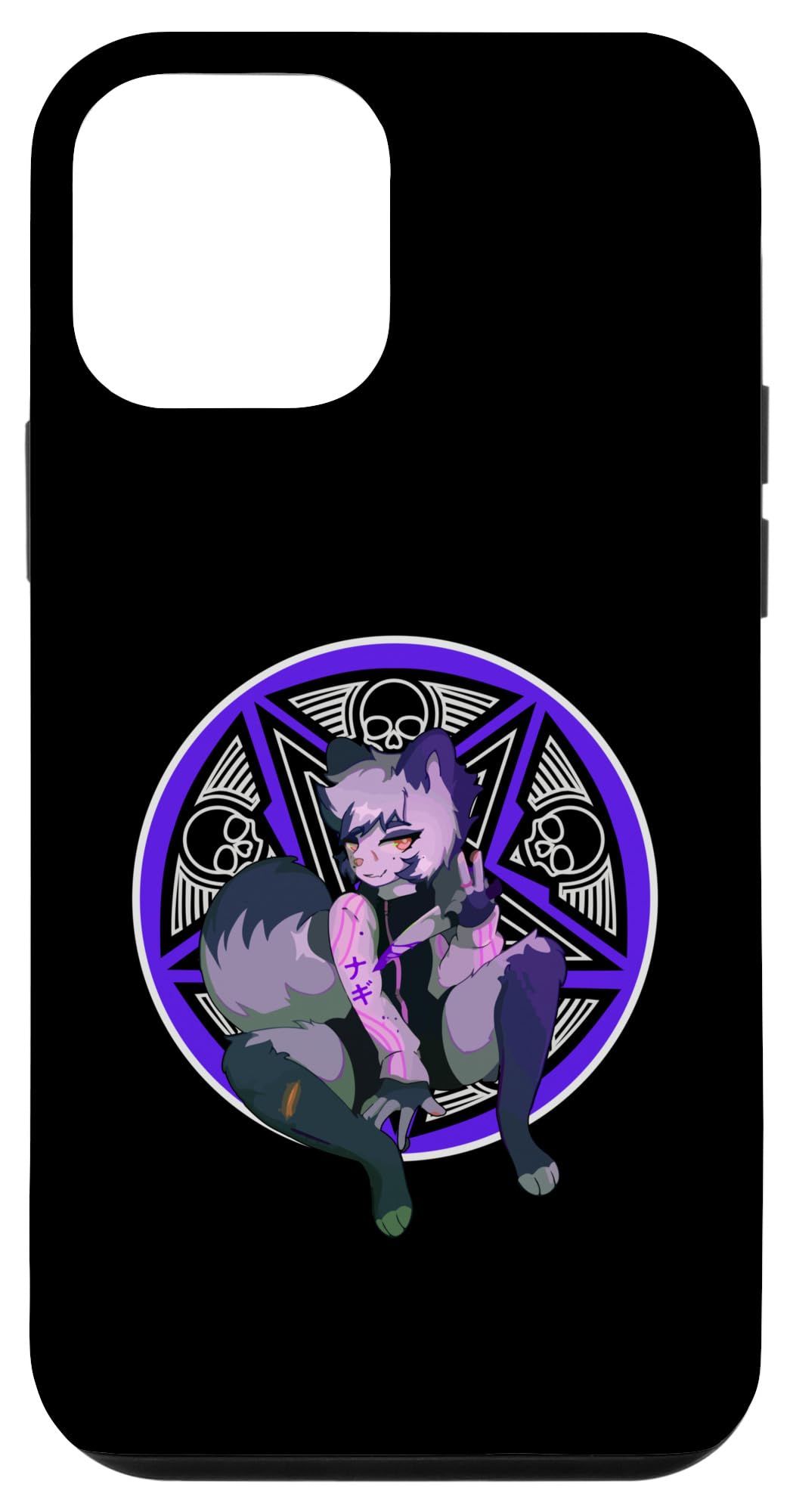 Amazon.com: iPhone 12 mini Furry Fandom Fursona Fursuit Fox Pentagram ...