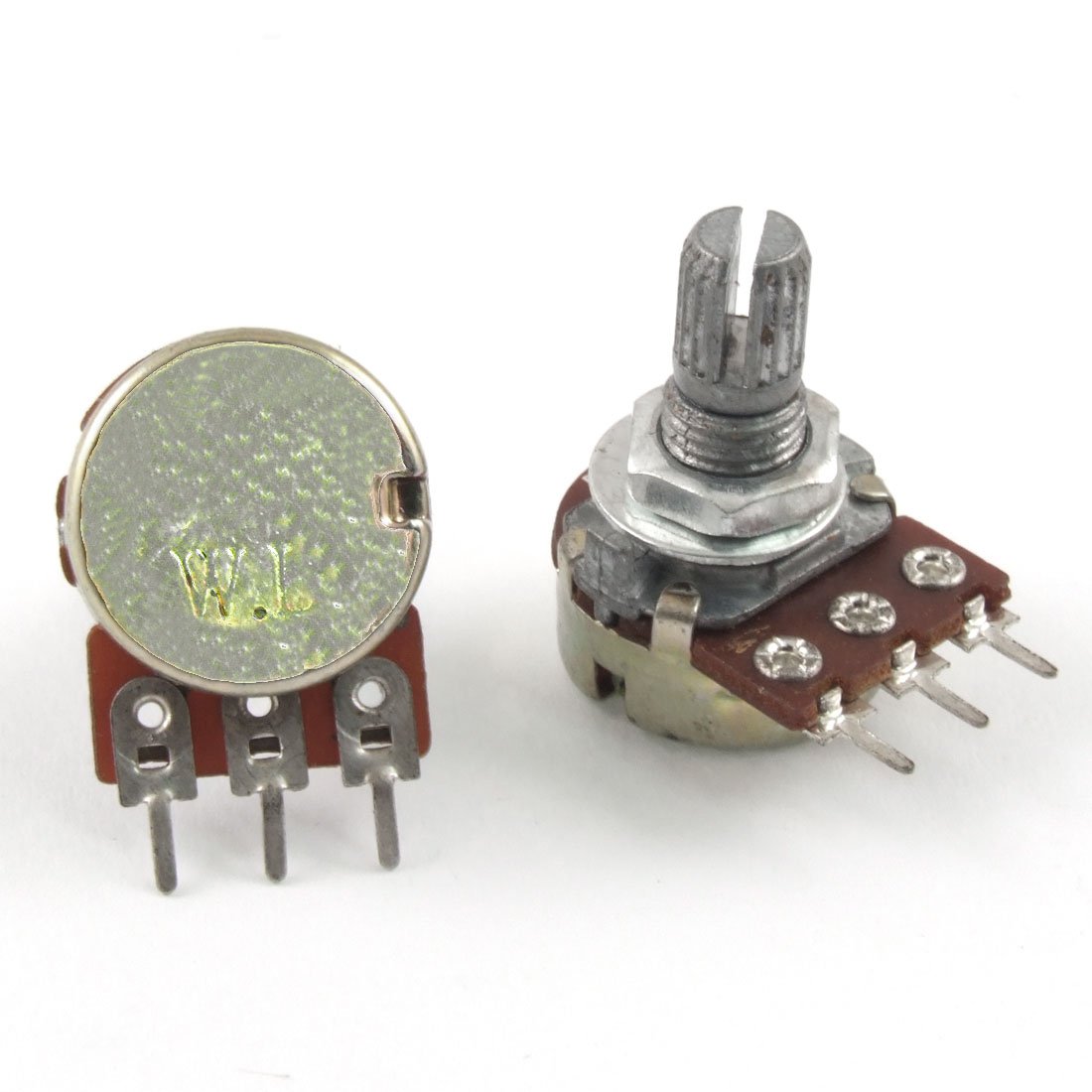 uxcell 1M Ohm Single Linear Taper 3 Pins Rotary Potentiometers Pots 5 ...