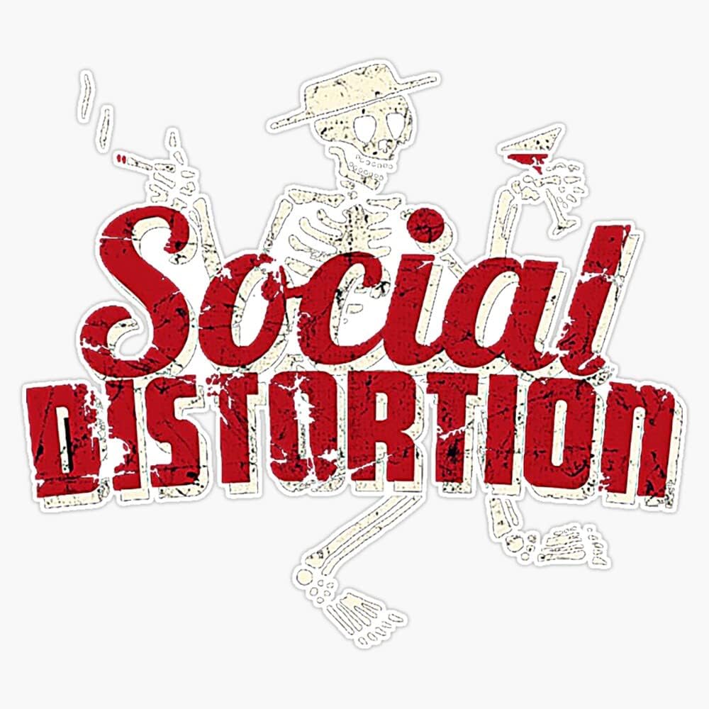 Amazon.com - Social distortion Sticker Bumper Sticker Vinyl Decal 5"