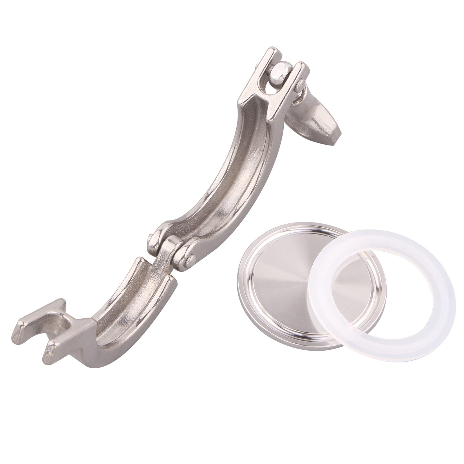 Snapklik.com : DERNORD 2 Pack Tri Clamp Sanitary Fitting Set SS304 ...