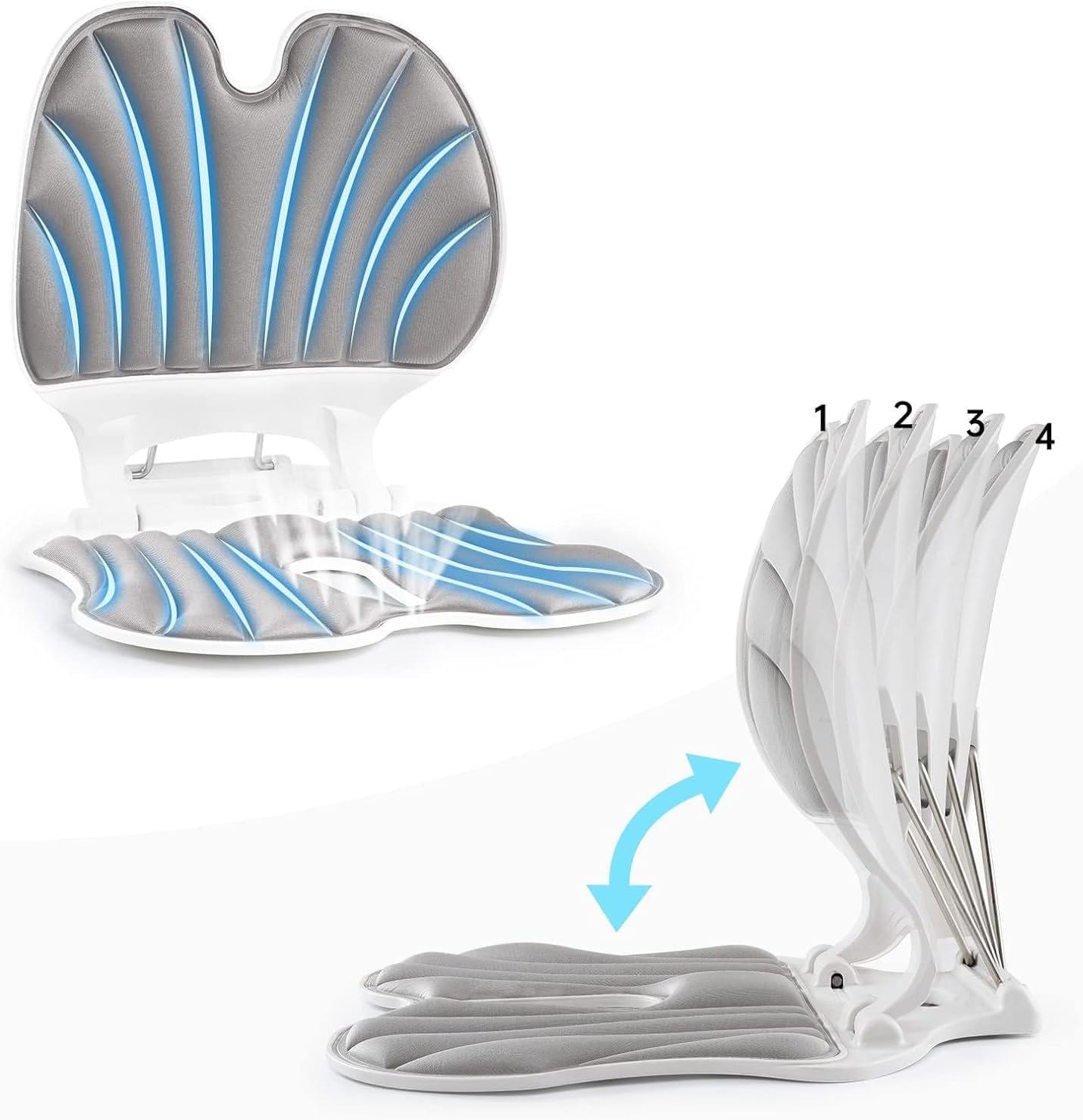 Amazon.com: MIETA Ergonomic Chair Back Support,Lumbar Support for Good ...