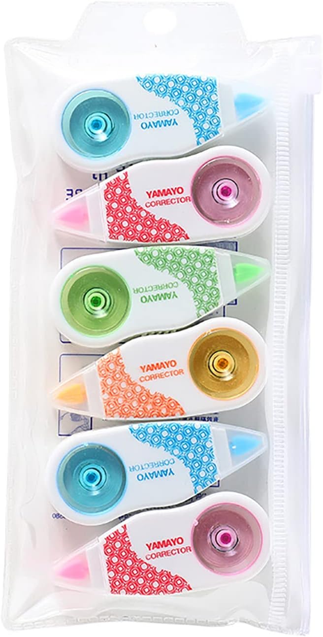 Aidqxbaoer 6 Pcs Ruban Correcteur Blanc 5m x 5mm Blanco Souris pour ...