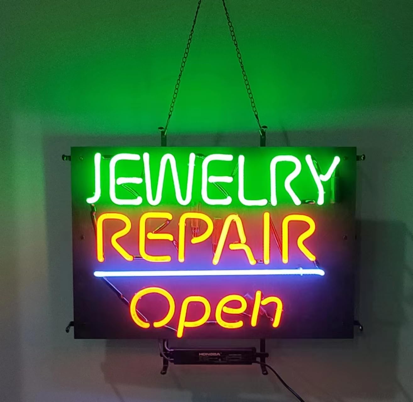 Snapklik.com : Neon Signs For Wall Decor Jewelry Repair Open Blue Line ...