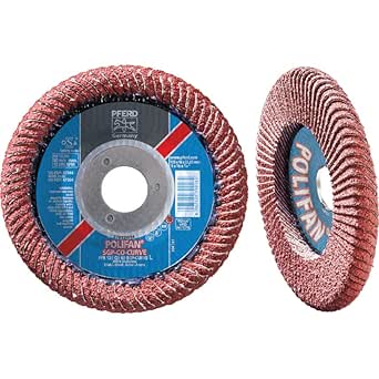 Pferd POLIFAN-Fächerscheibe PFR 125-L CO 60 SGP CURVE STEELOX 67689066 Schleifscheiben ...