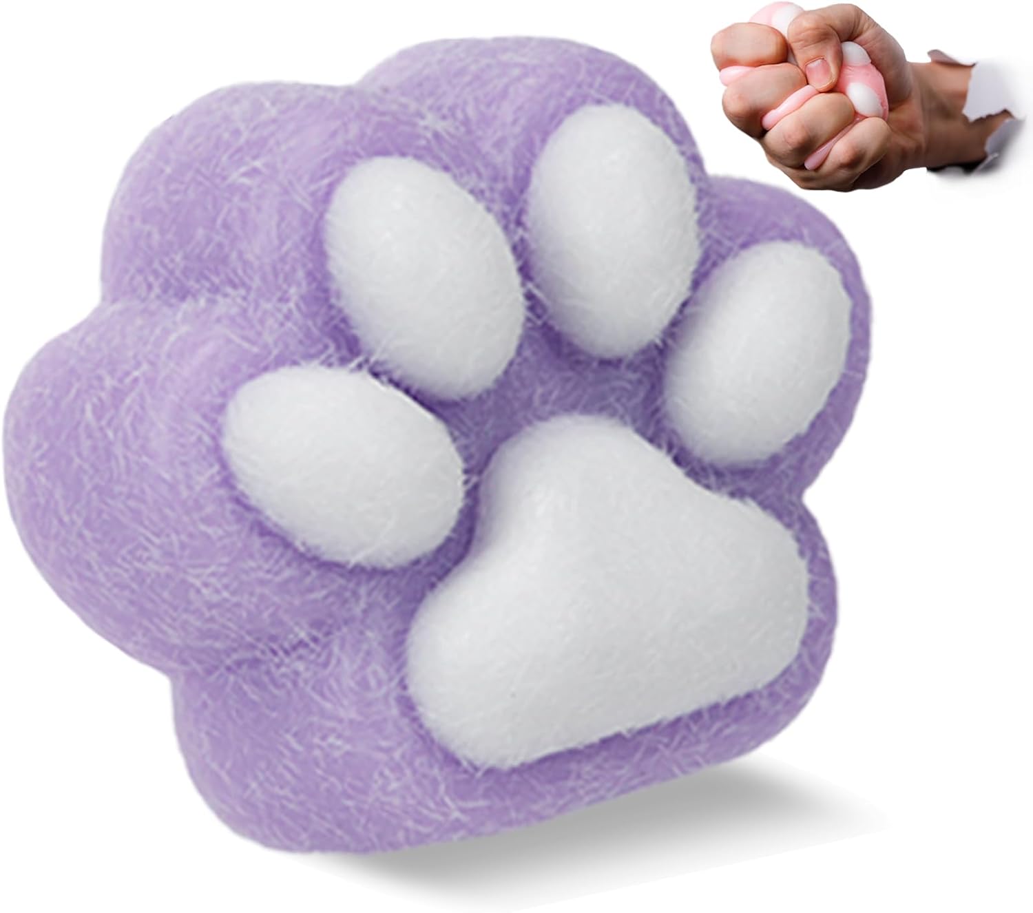 Amazon.com: Taba Squishy Cat Paw Toy Handmade, Cute Kawaii FuFu ...