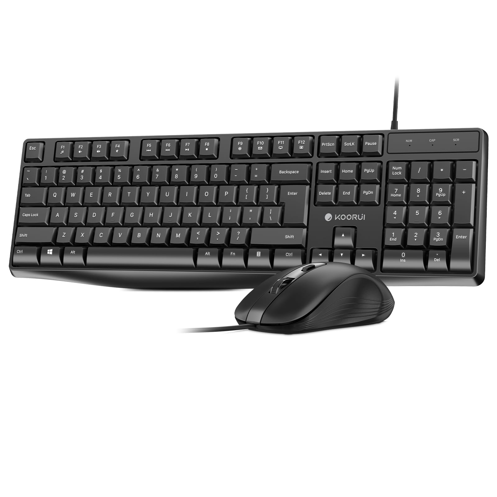 Snapklik.com : Wired Keyboard And Mouse Combos, KOORUI Keyboard USB-A ...