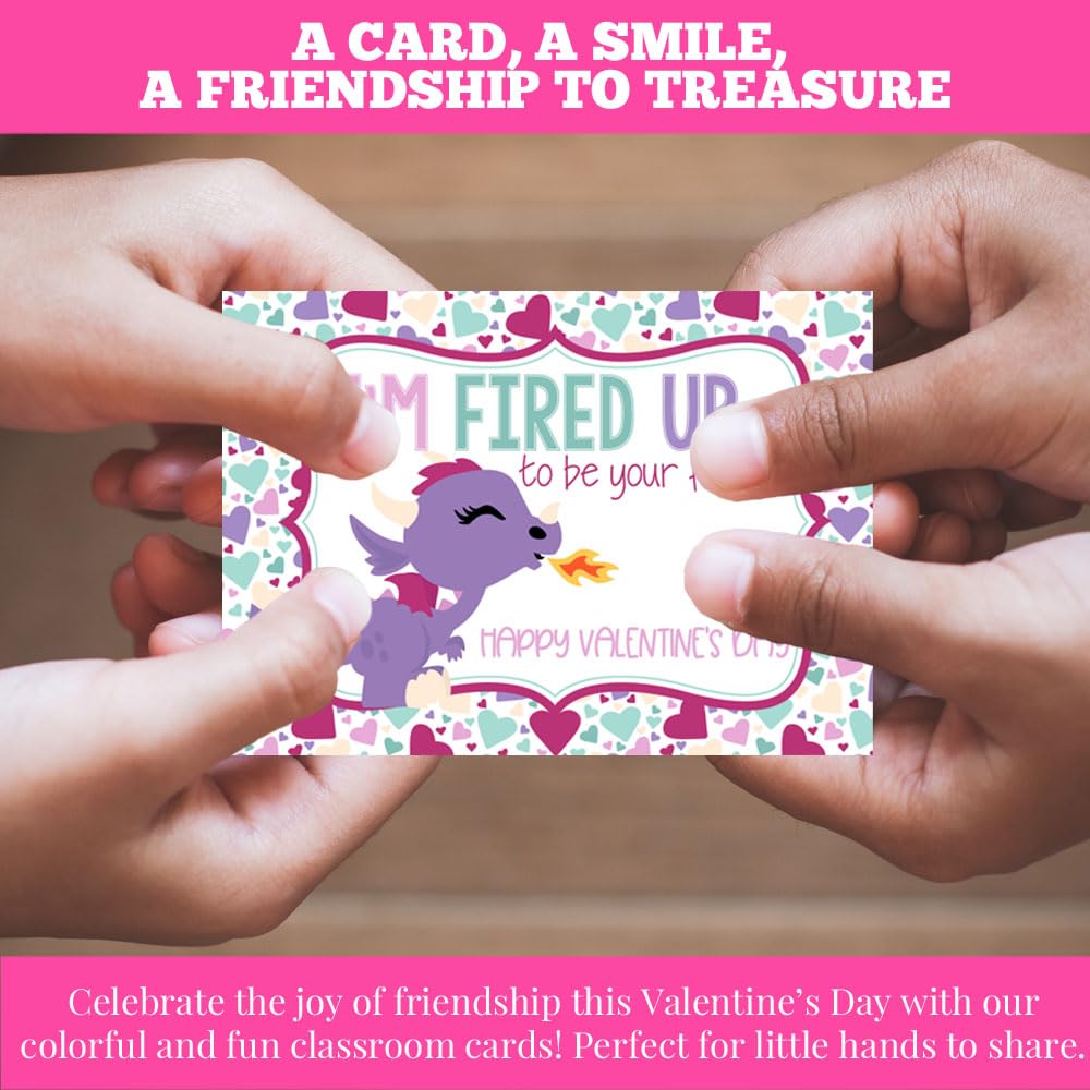 Kids Valentine's Day Cards Dragon Valentines Printable Kids Cards ...