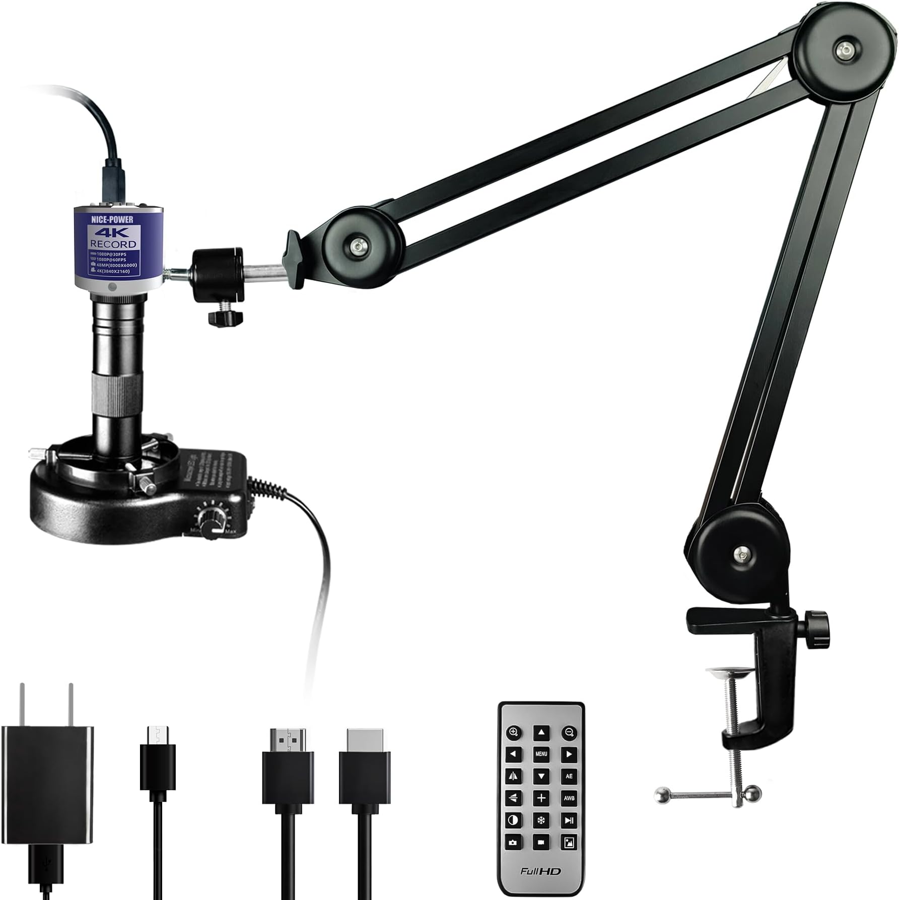 Amazon.com : NICE-POWER Digital Microscope, 48MP 4K 1080P HDMI Type-C ...