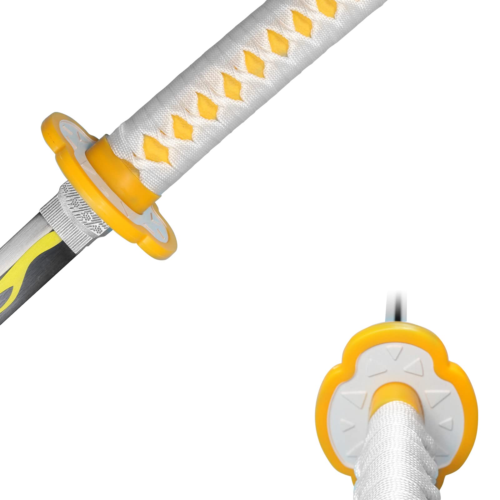 Larmuroki Demon Slayer Sword - 41" Steel Blade Samurai Sword, Kimetsu ...