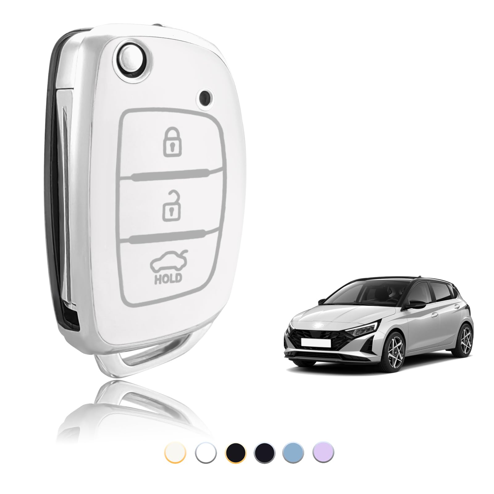 TOOMUME Schlüsselhülle TPU, Autoschlüssel Hülle Kleine Größe Passt für ...