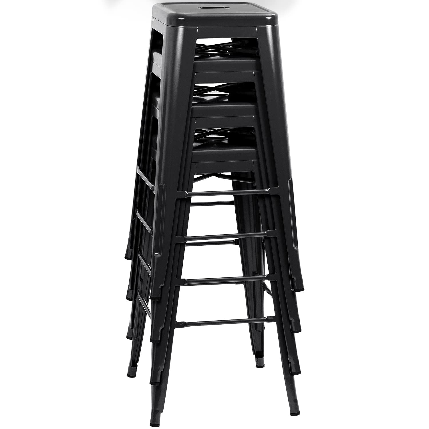 Snapklik.com : Furmax 30 Inches Metal Bar Stools Bar Height High ...