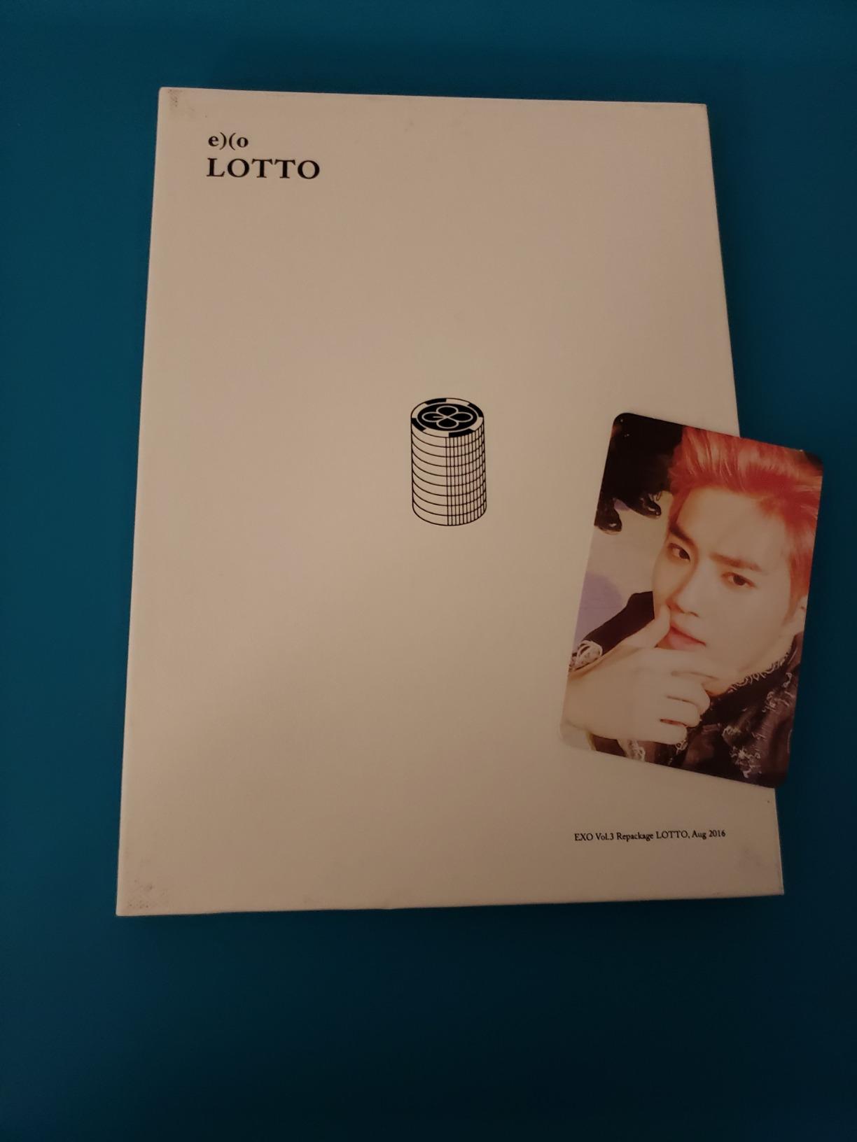 EXO KPOP 3rd Repackage Vol. 3 LOTTO Album [KOREAN Version] CD ...