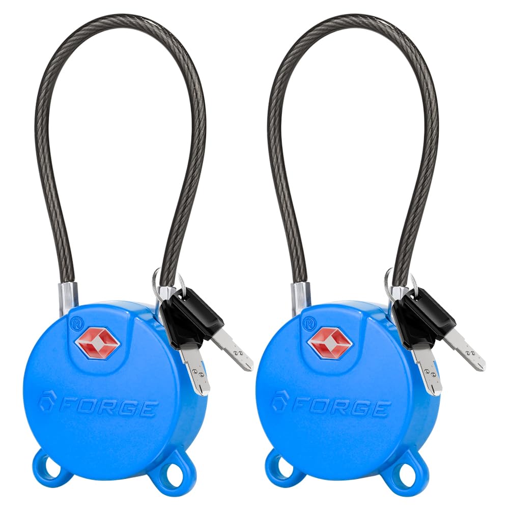 Snapklik.com : Forge TSA Approved Luggage Locks Ultra-Secure Dimple Key ...