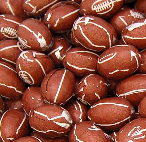 Luxury Solid Mini Milk Chocolate Rugby Balls Brown (500g Bag) (Pack of ...