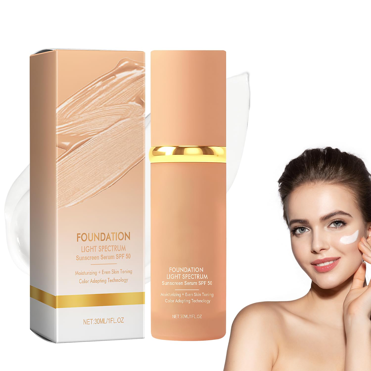 Amazon.com : Match Cosmetics 4 in 1 Foundation Liquid, Foundation 4 In 1 - Medium Spectrum ...