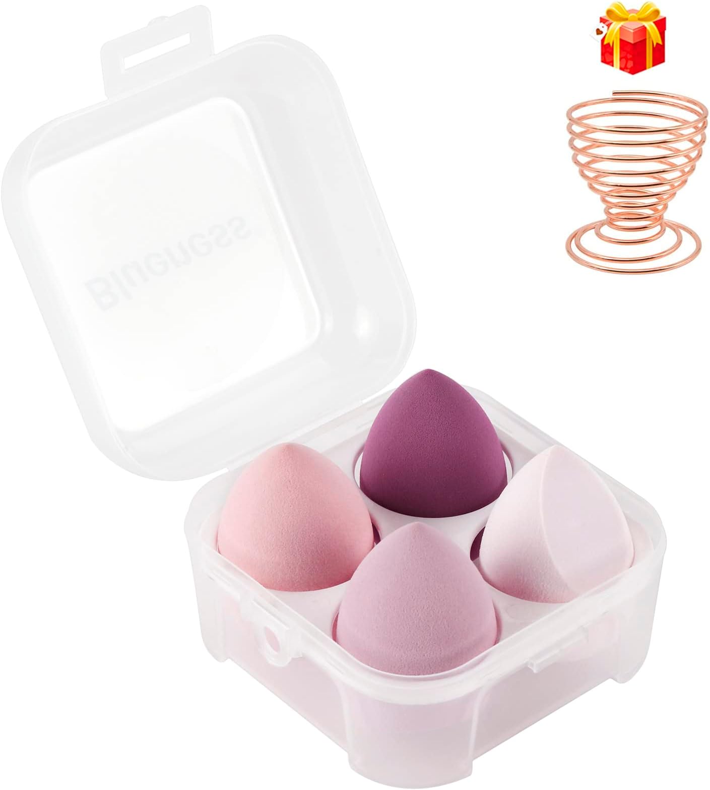 Amazon.com : 4 Pcs Makeup Sponge Set, Foundation Multi-colored Beauty ...