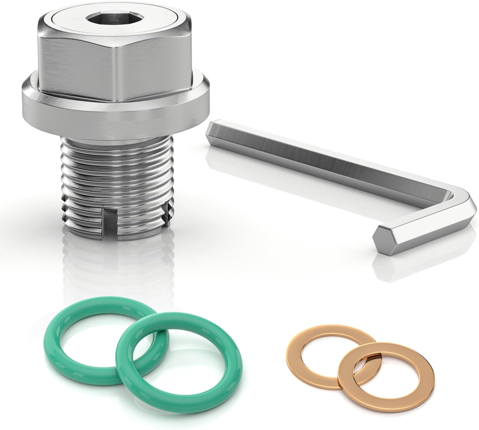 Amazon.com: M14.1-1.5 x 15mm Oversize Piggyback Oil Drain Plug ...