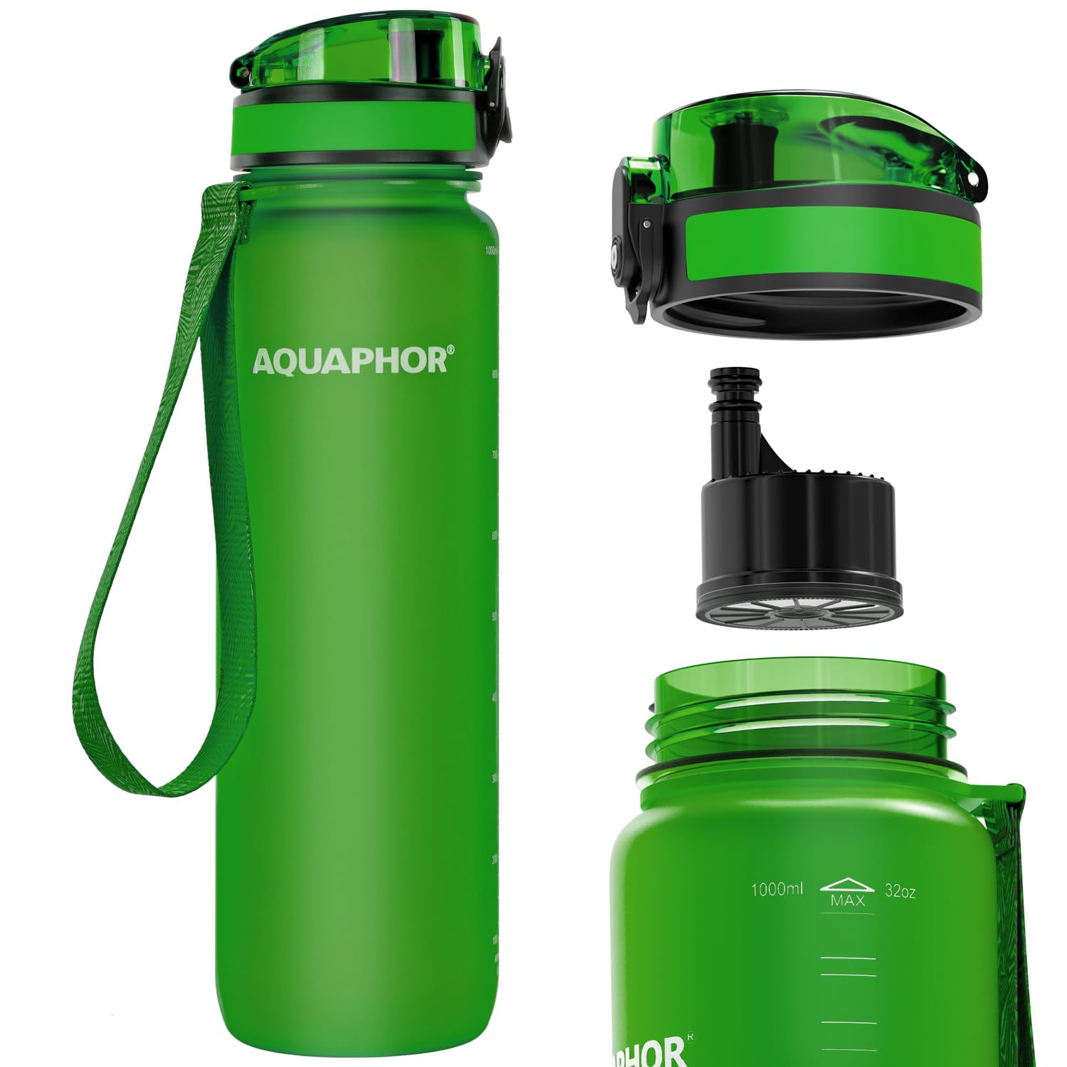 Amazon.com: Nakii Filtered Water Bottle, Leakproof, BPA-Free ...