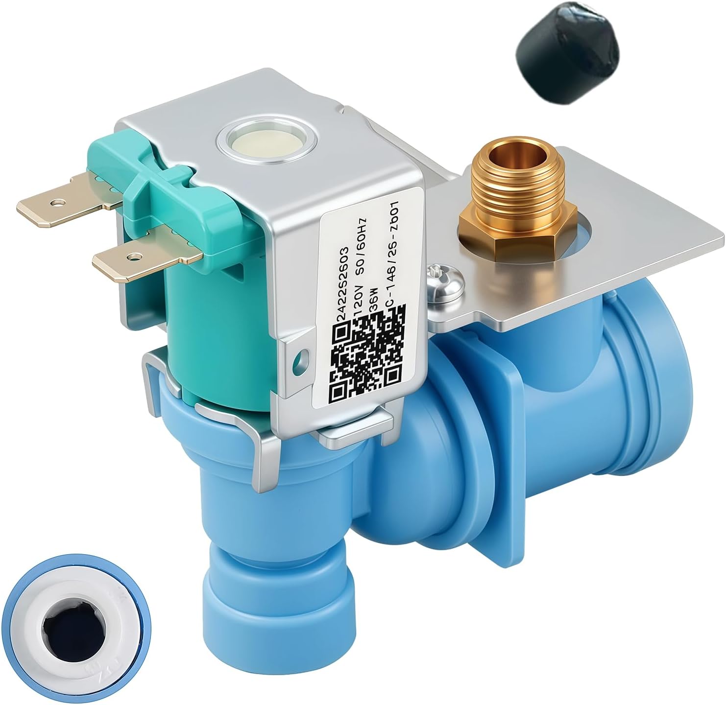Amazon.com: Upgraded 242252603 Refrigerator Ice Maker Water Inlet Valve ...