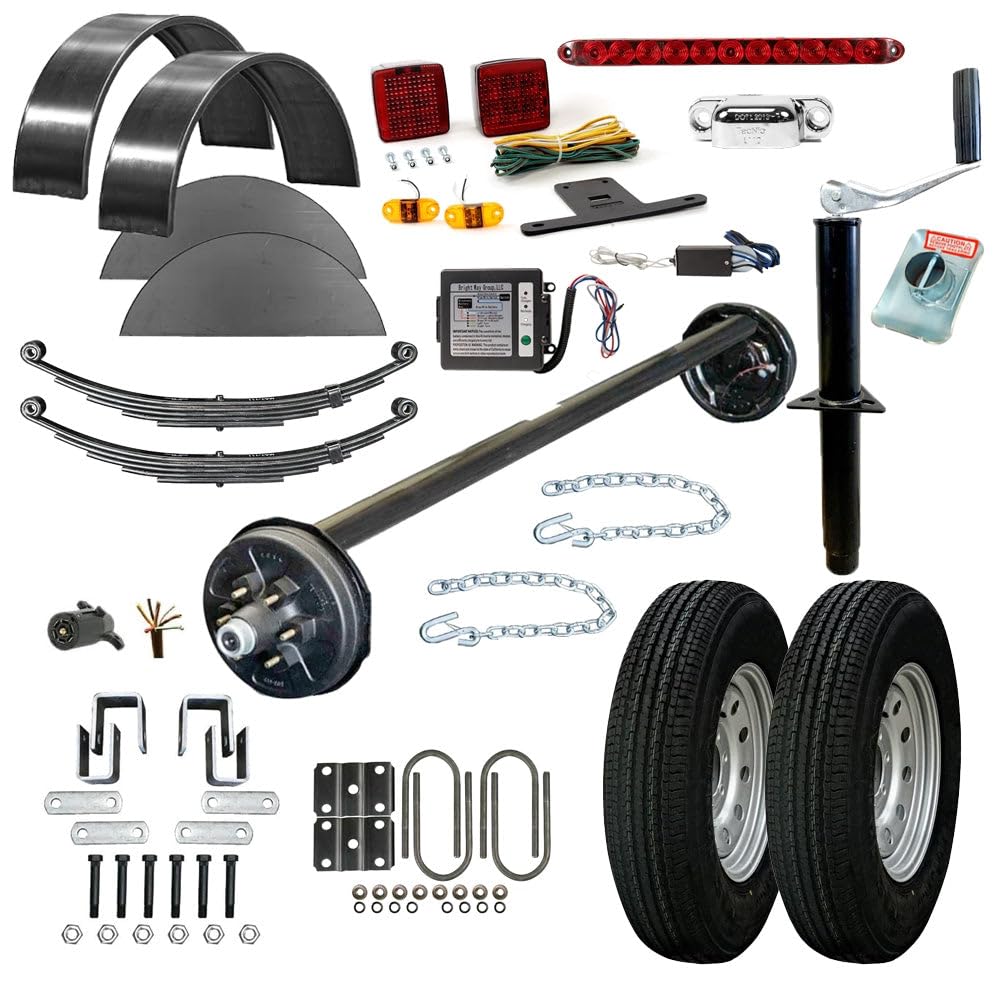 Amazon.com: The Trailer Parts Outlet - 6000 lb Single Axle TK Trailer ...
