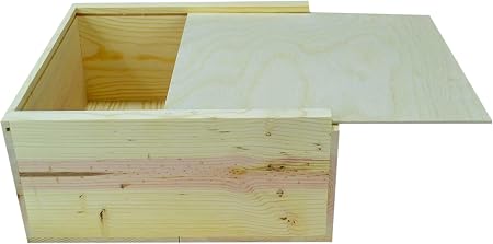 Amazon.com: HOMIEBUDS 12x12x5 5/8 Inches Outside Dimensions, Wooden Box ...