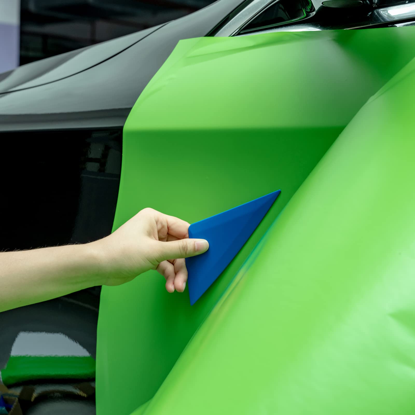 Snapklik.com : Blue Triangle Squeegee Vinyl Wrap Tools, Flexible Micro ...