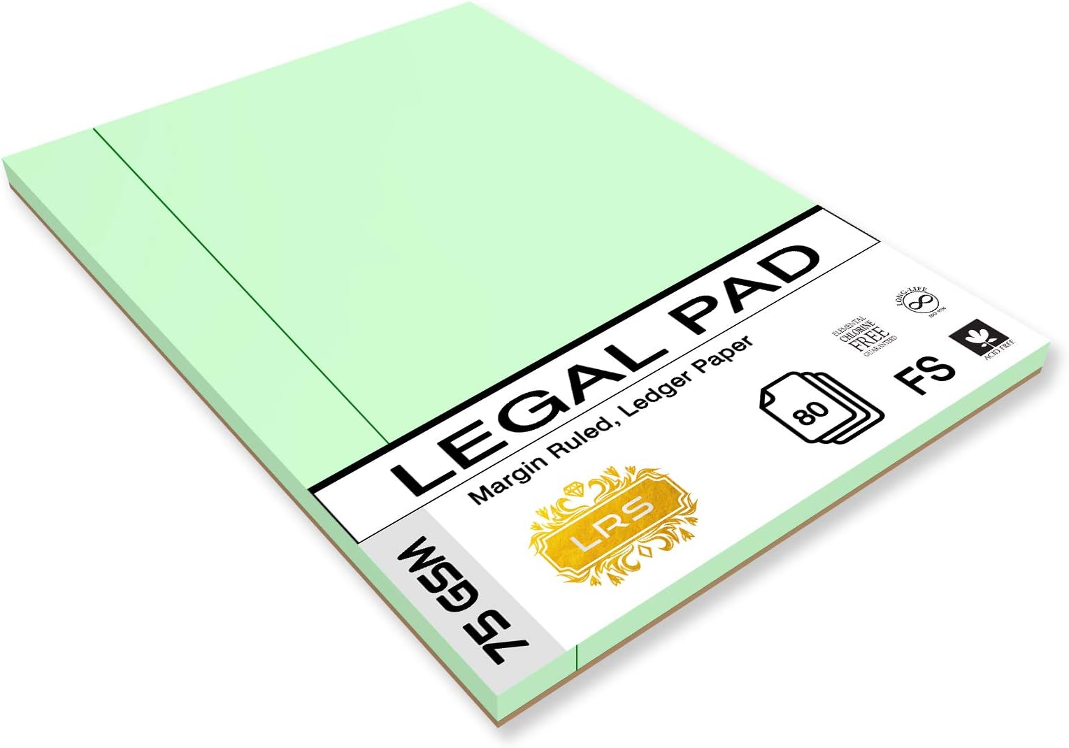 amazon basics Legal/Wide Ruled Pad (12 Pack, 50 Sheets Per Pad) 222 GSM ...