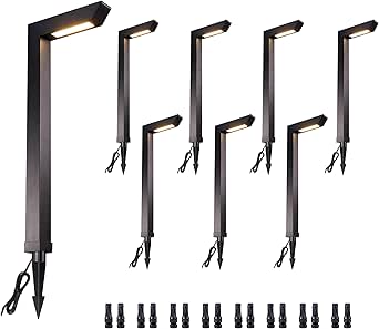 Varmtalys LED Pathway Lights Wired, 12V Landscape Path Lights 3000K ...