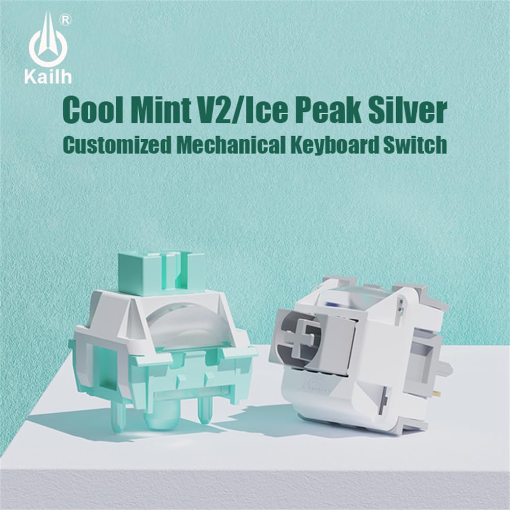 Snapklik.com : KAILH Light Pressure Linear Cool Mint V2 Keyboard Switch ...