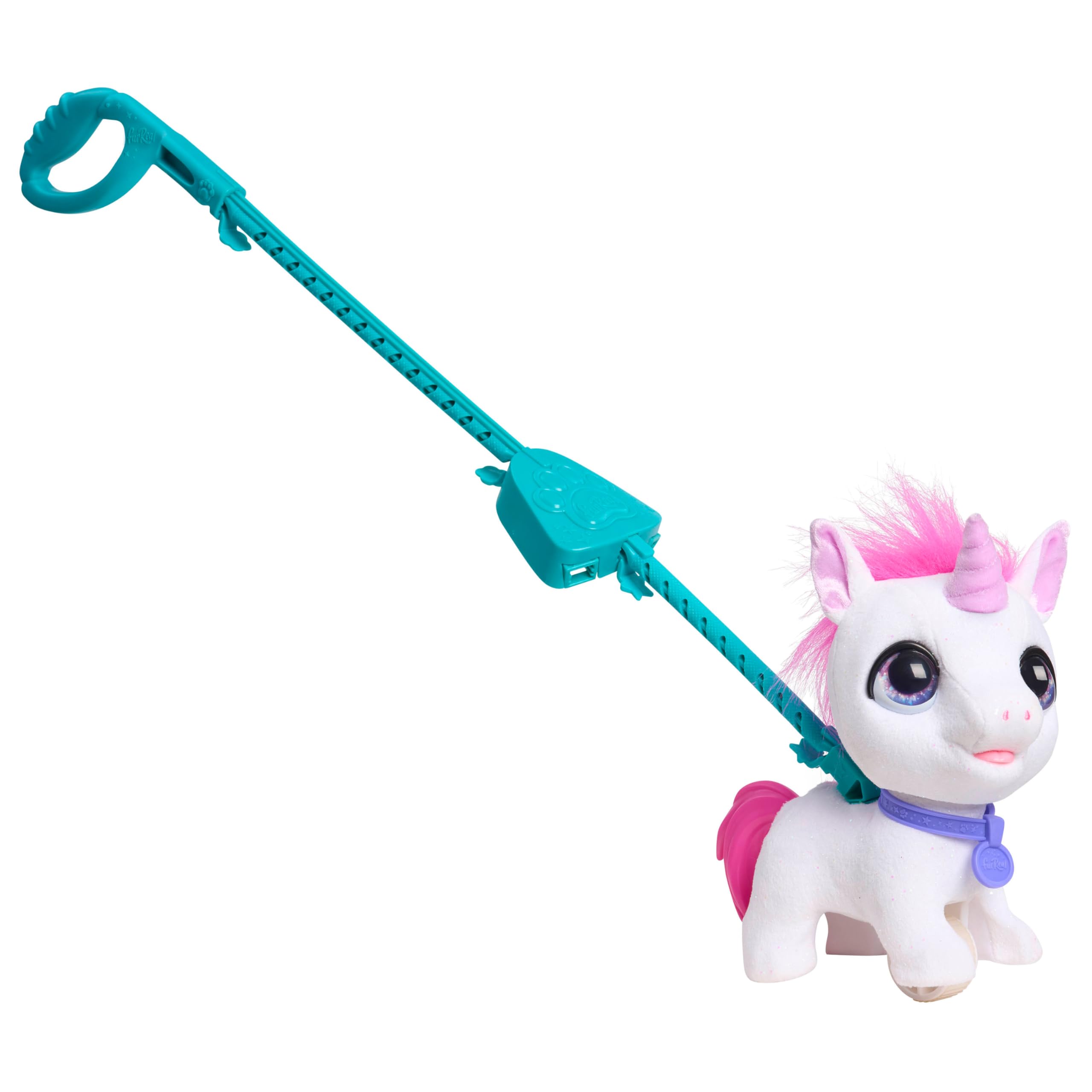 Amazon.com: Just Play furReal Walk-a-Lots Unicorn Interactive Toy, Kids ...
