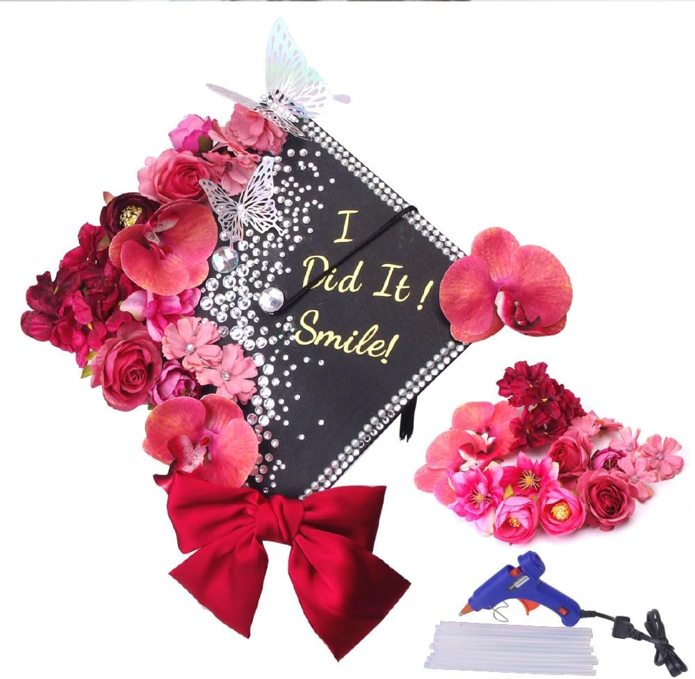 Amazon.com: ACADOIT DIY Graduation Cap Decorations Accessory Kit ...
