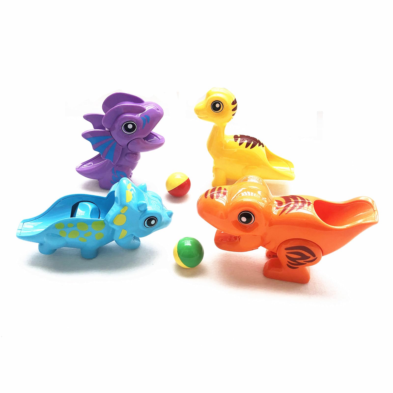 Amazon.com: Fancytree 4PCS Dinosaur Slide Marble Run Building Blocks ...