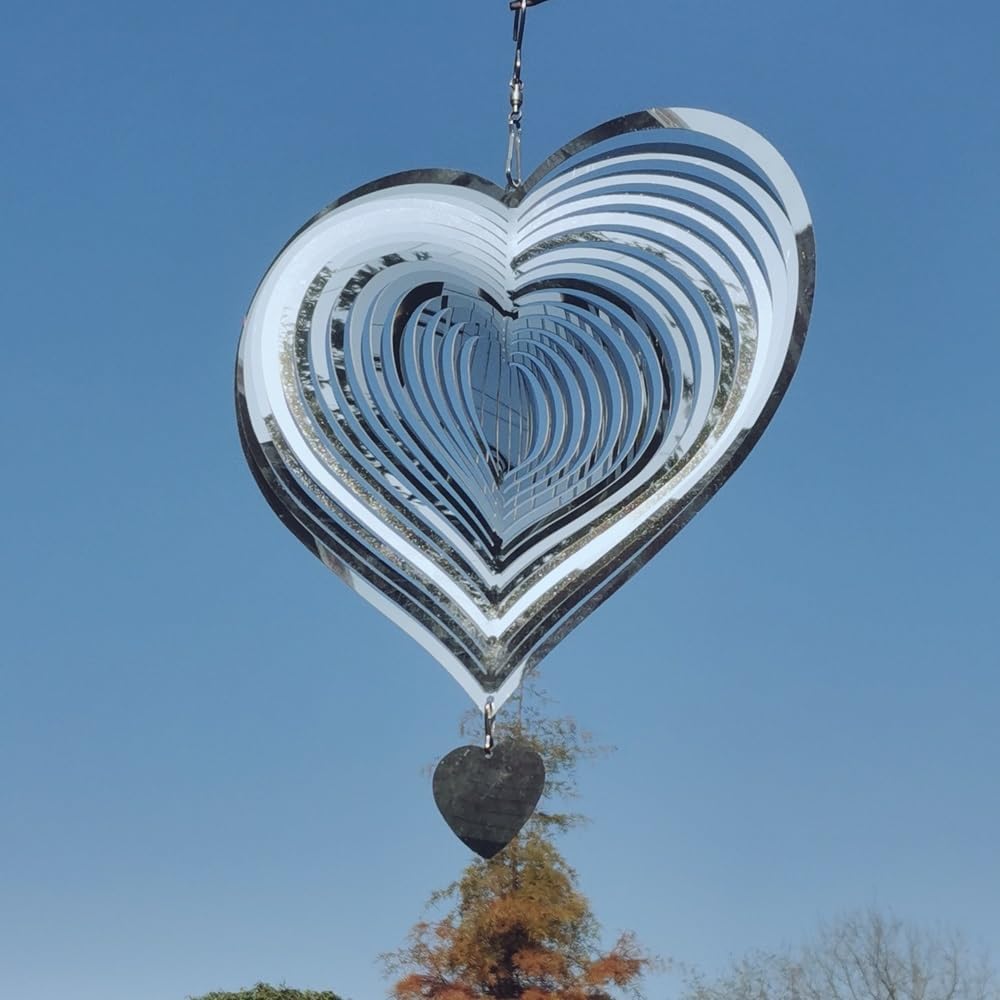 Amazon.com: WorldaWhirl Whirligig 3D Wind Spinner Star Mirror Finish ...