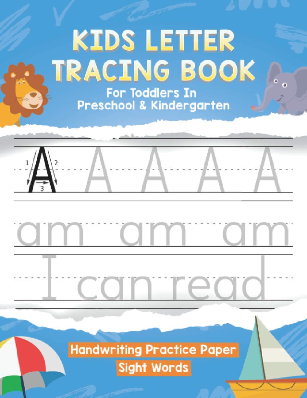 Kids Letter Tracing Book For Preschool & Kindergarten Toddlers ...