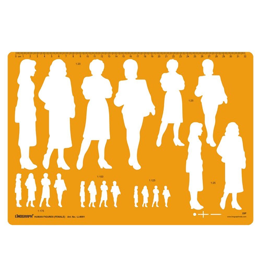 Buy Female Human Figure Template Drafting and Design Templates Stencil ...