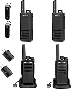 Amazon.com: Retevis RT68 Walkie Talkies (2pack) Bundle Retevis RB39P ...