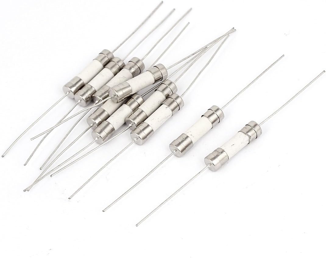 Pack of 5, T20A250V, T20A 250V, T20 250V Axial, Ceramic Fuses 5x20mm (3 ...