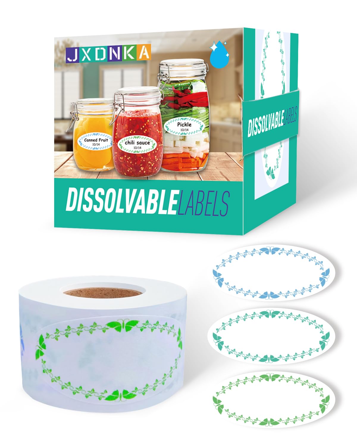 Amazon.com : Dissolvable Canning Labels for Jars Removable Food ...