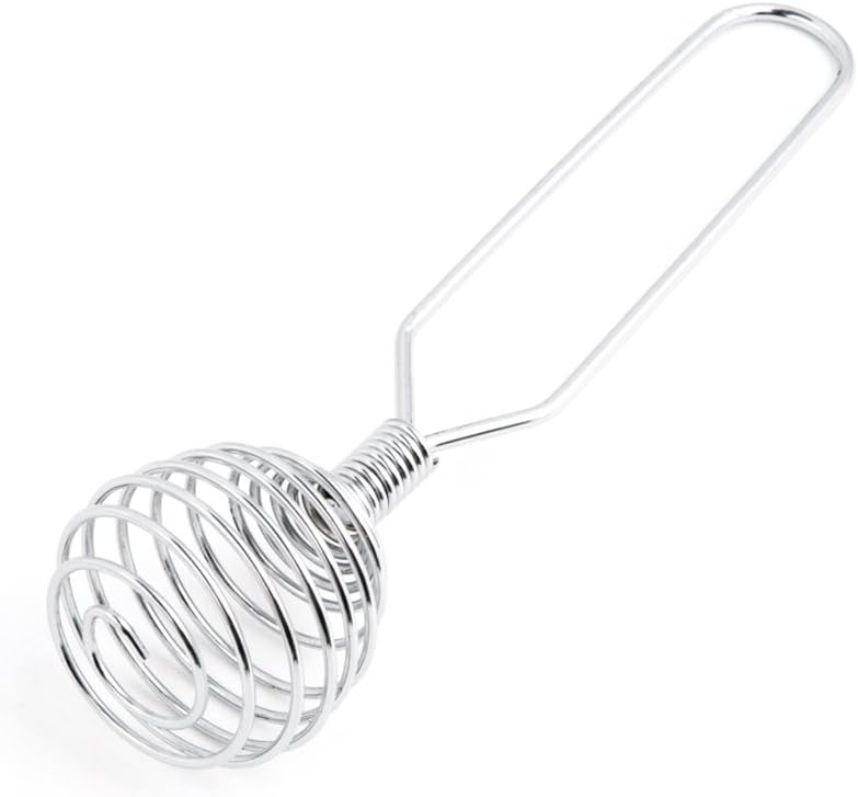 Amazon.com: Mini French Spring Whisk, 8.67 Inch Silver Stainless Steel ...