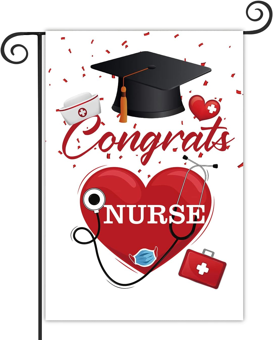 Amazon.com: Breling Nurse Graduation Banner 2025 Congrats Nurse Banner ...