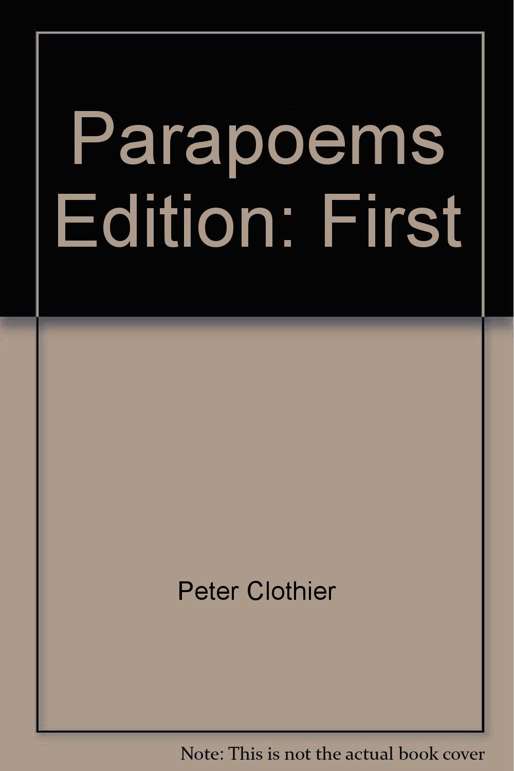Parapoems: Clothier, Peter: 9780818015700: Amazon.com: Books